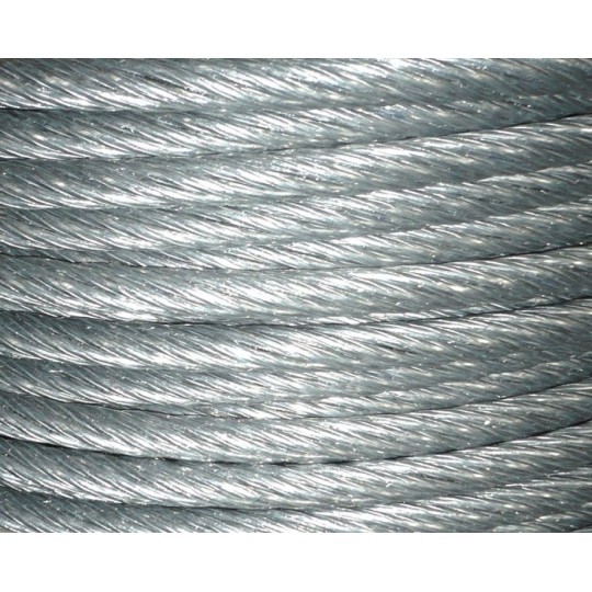 Ø12 mm (0.47 in) galvanized wire rope 7x19 WSC 100 m (328 ft) reel